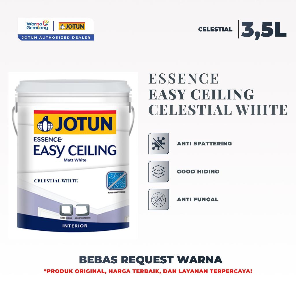 Jual Cat Jotun Untuk Plafon Easy Ceiling 3.5L | Shopee Indonesia
