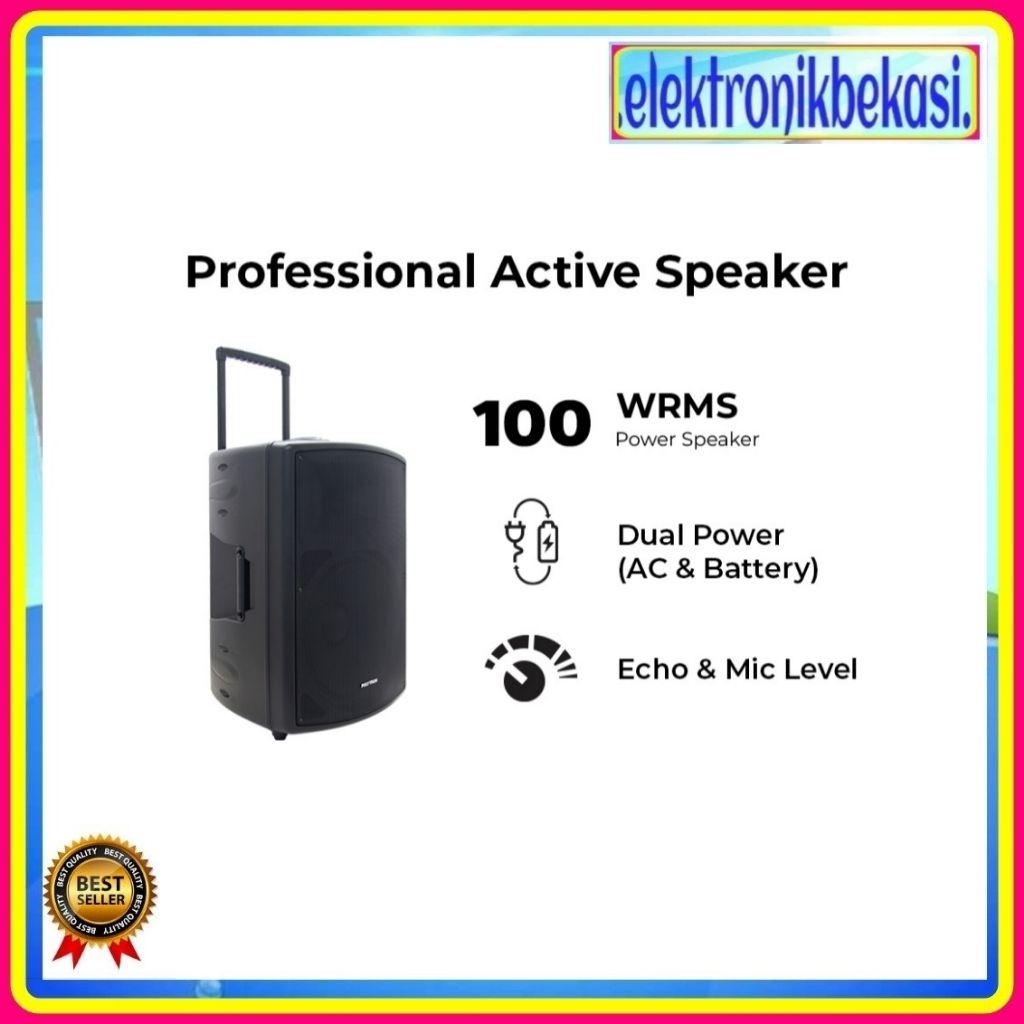 Jual SPEAKER POLYTRON PAS PRO 12F3 / WIRELESS PORTABLE POLYTRON PAS PRO ...
