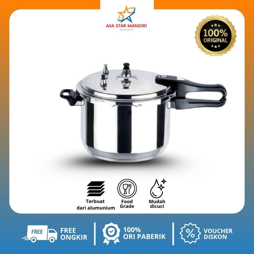 Jual Panci Presto Happy Call Me 12 Liter dan 8 Liter/Panci Presto Lingkaran Dua Kapasitas 8 ...