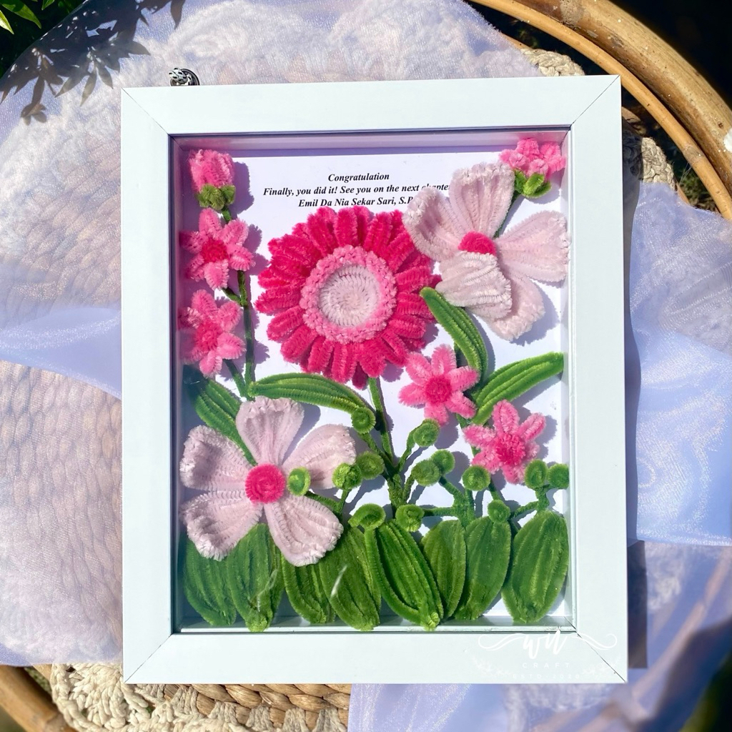 Jual FLOWER IN FRAME SEHARI JADI KADO FOTO AESTHETIC FRAME BUNGA KAWAT ...