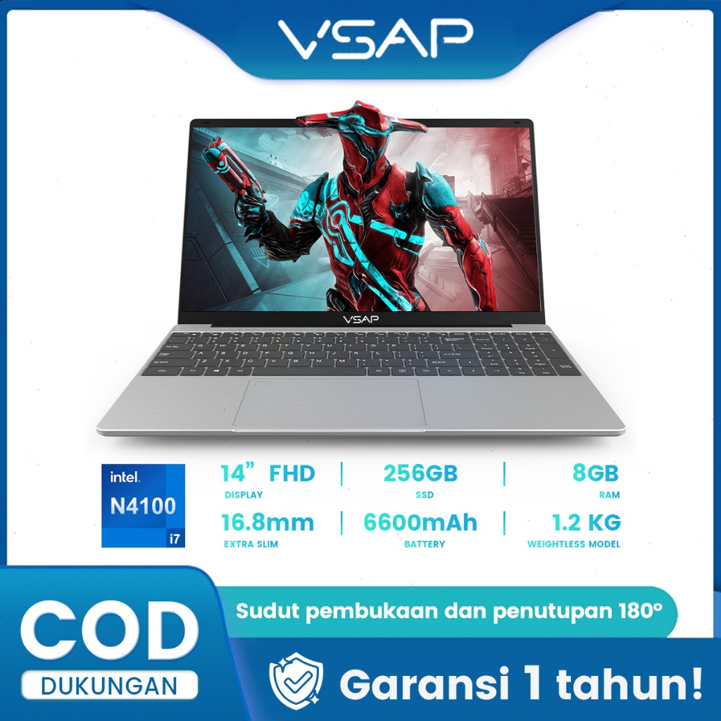 Jual VSAP Laptop Notebook Intel Celeron N4020 8G 256G SSD Windows 11 ...