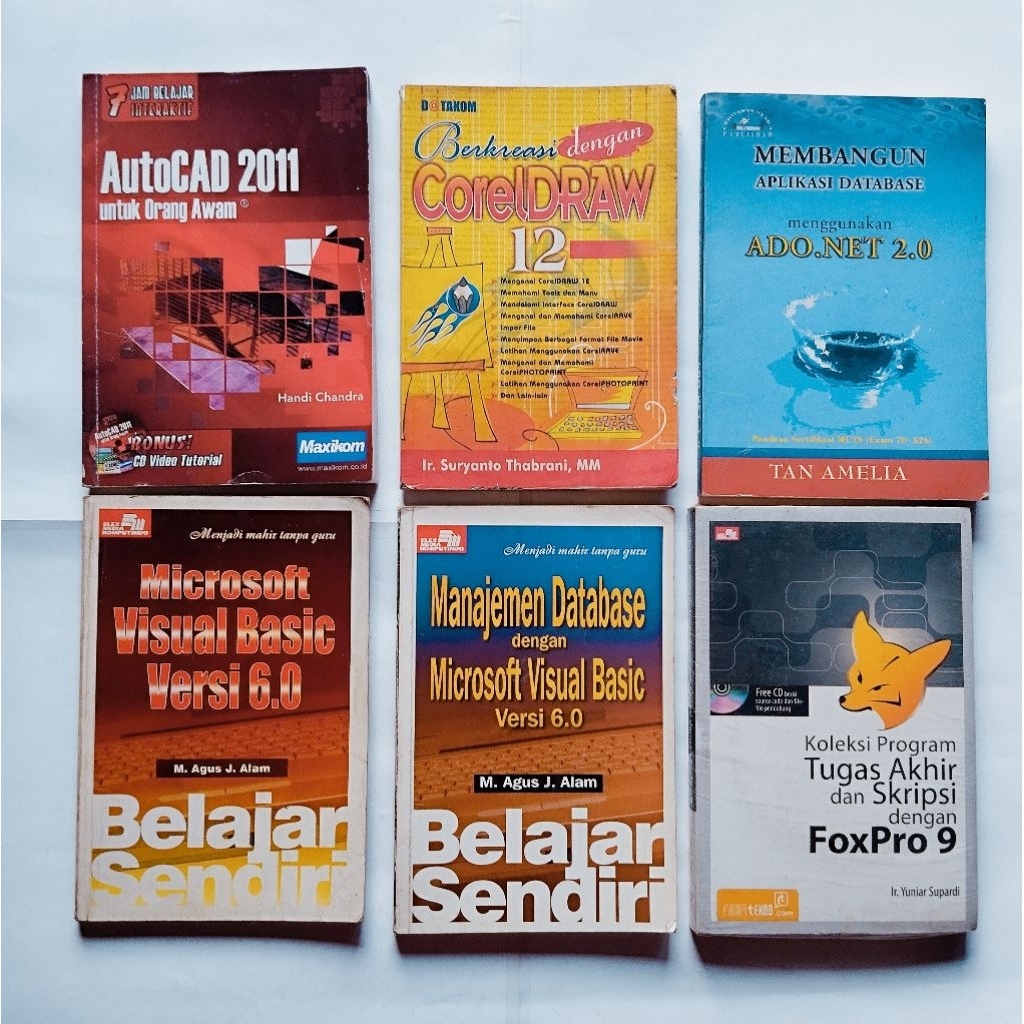 Jual Buku Komputer; CORELDRAW, AUTOCAD, ADO .NET 2.0, VISUAL BASIC ...