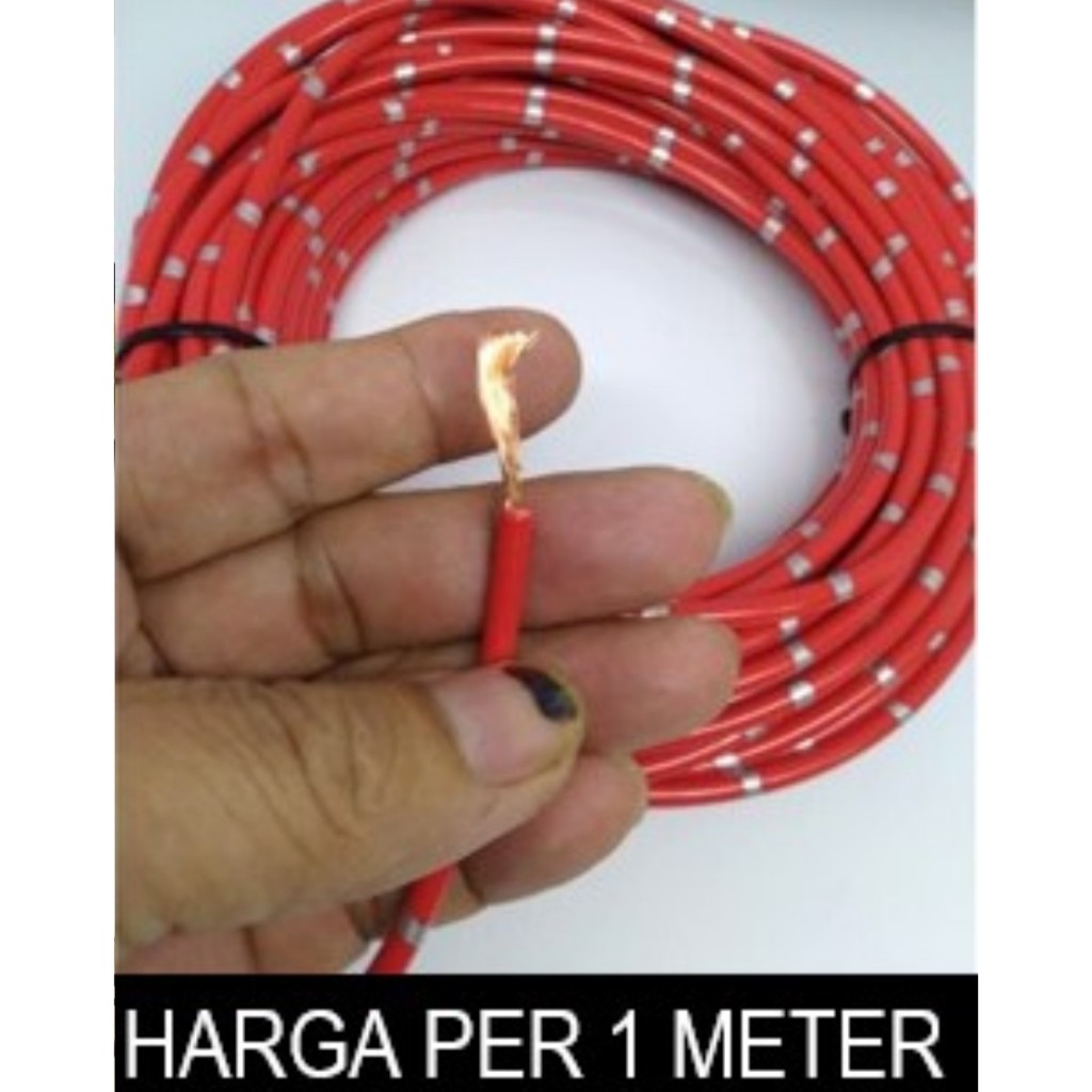 Jual Kabel bintik Jepang 4mm KABEL automotive kabel mobil motor jalur aki 4 mm serat asli ...