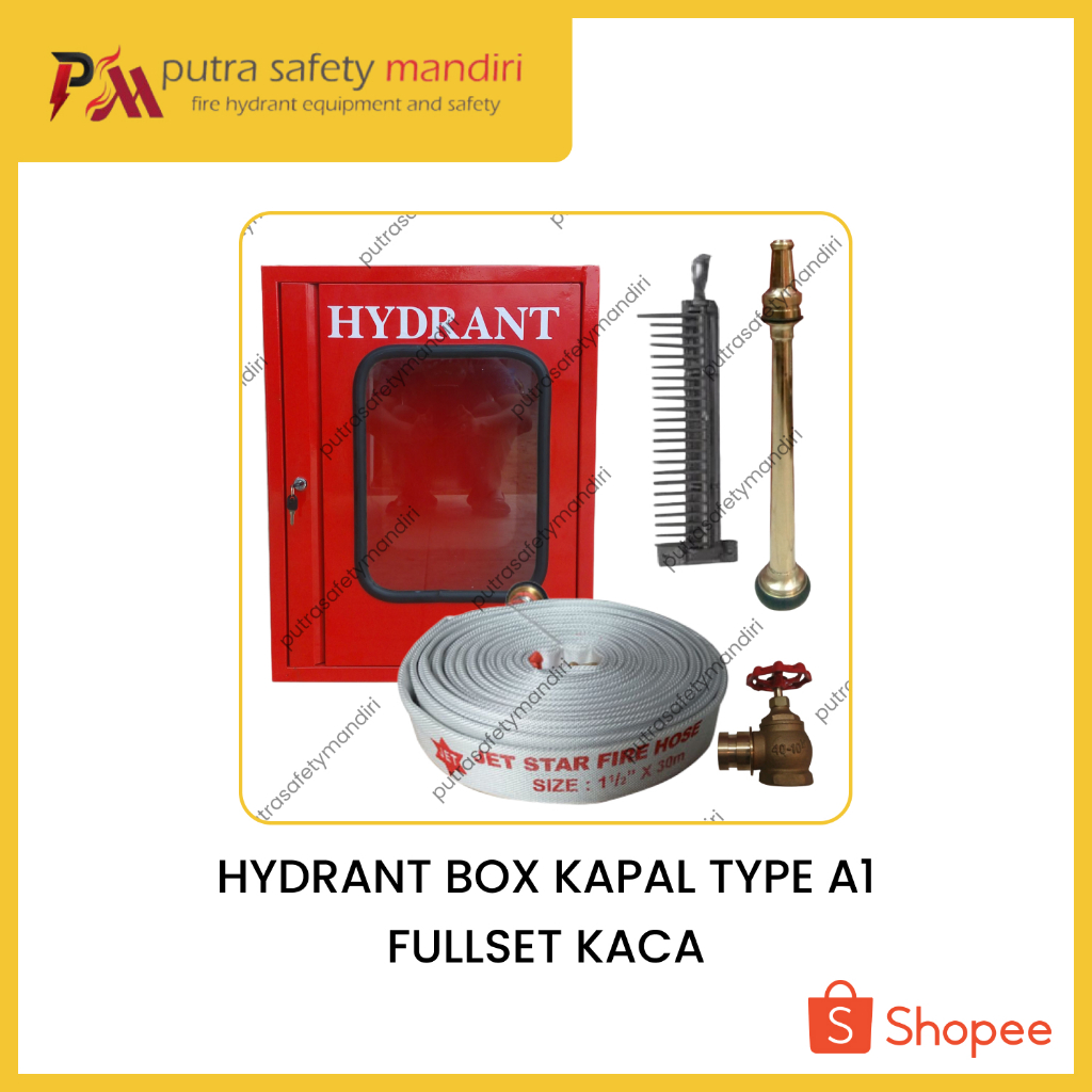 Jual SET LENGKAP BOX HYDRANT KAPAL TYPE A1 KOTAK HIDRAN FULL SET KACA ...