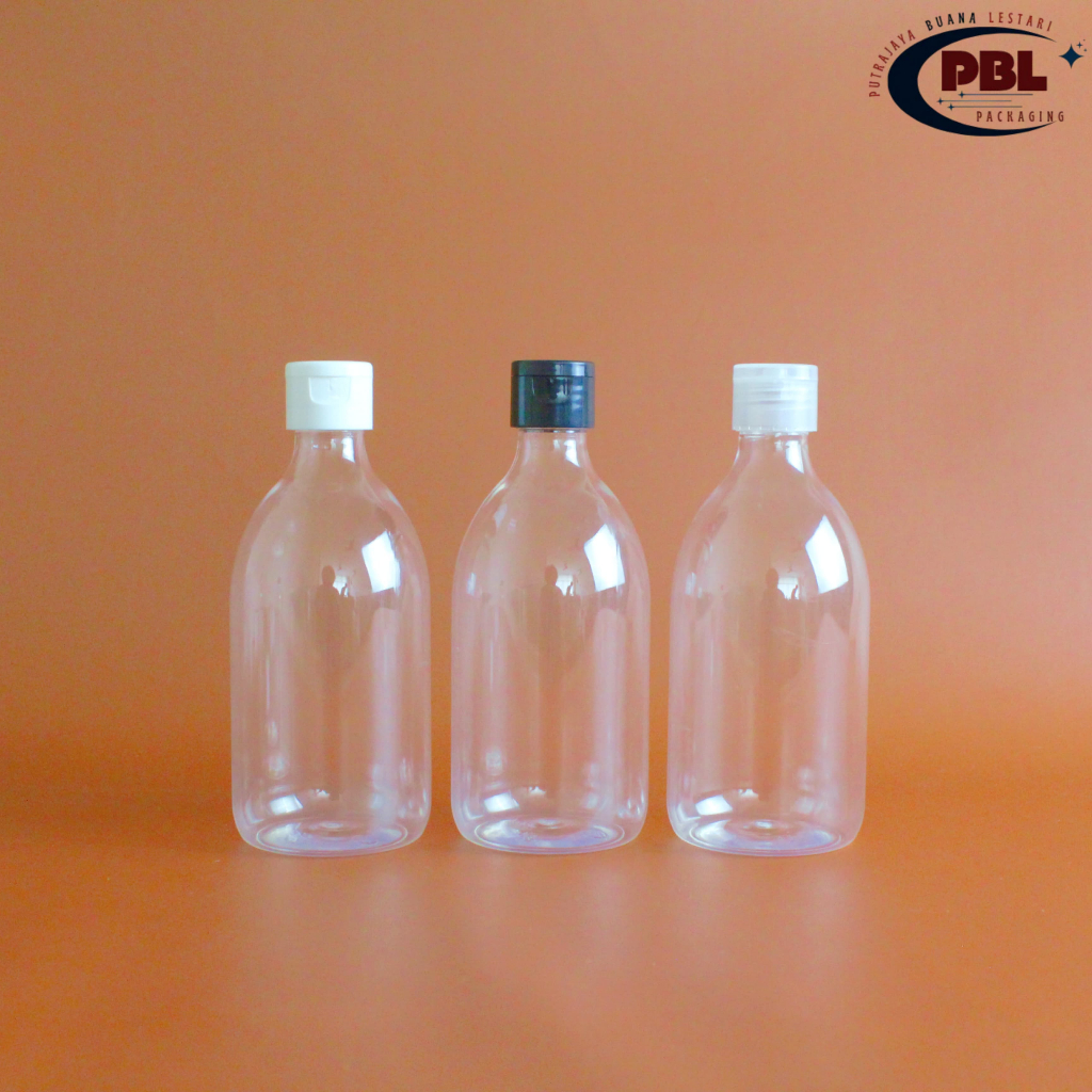 Jual Botol HS 300ml Natural - Tutup Fliptop Smooth Neck 24 Varian Warna ...
