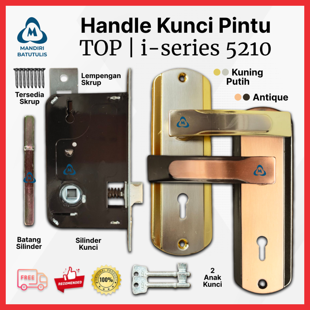 Jual Handle Pintu TOP I-SERIES 5210 - Tarikan Konci Pintu - Gagang ...