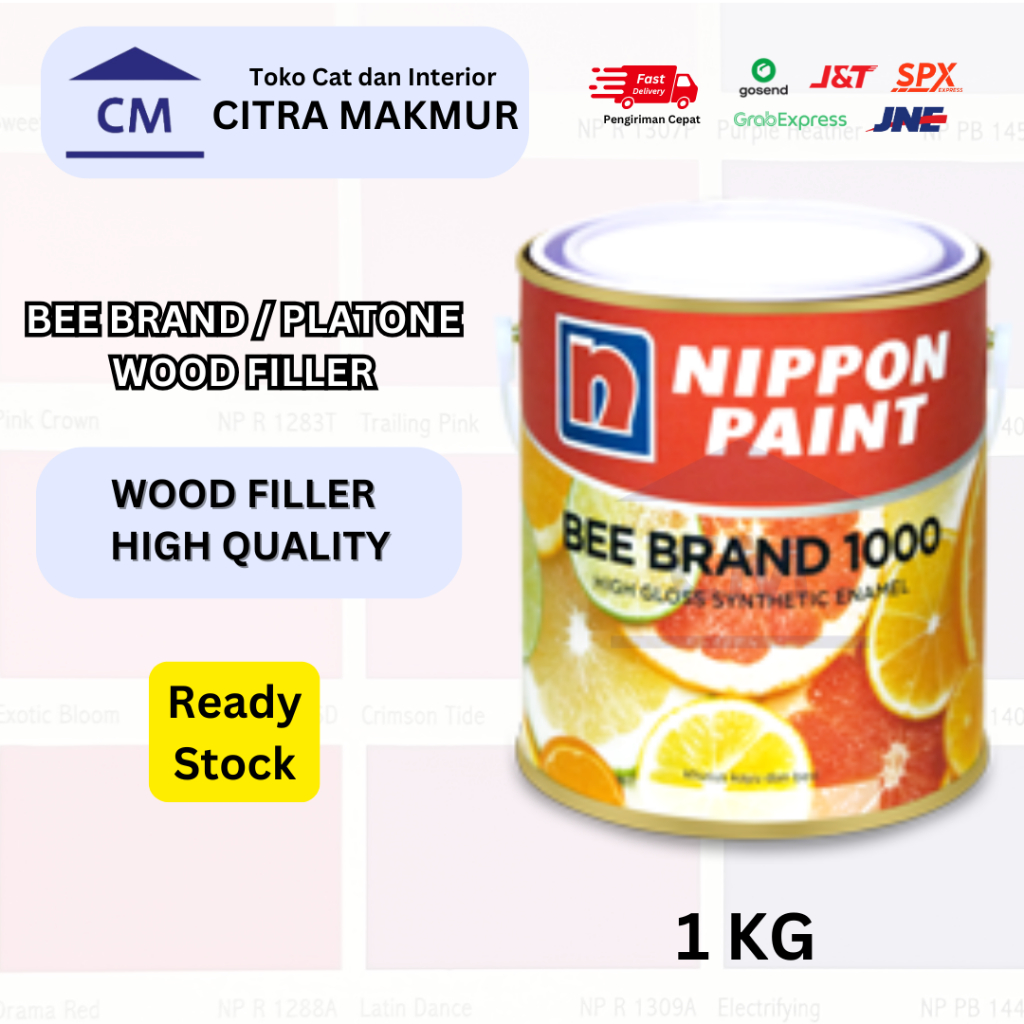 Jual Nippon Bee Brand / Platone Wood Filler PUTIH - 1 Kg ( Dempul Kayu ...