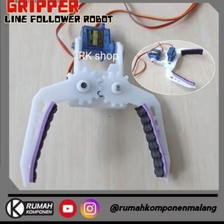 Jual Gripper Acrylic servo Penjepit Capit robot transporter line ...