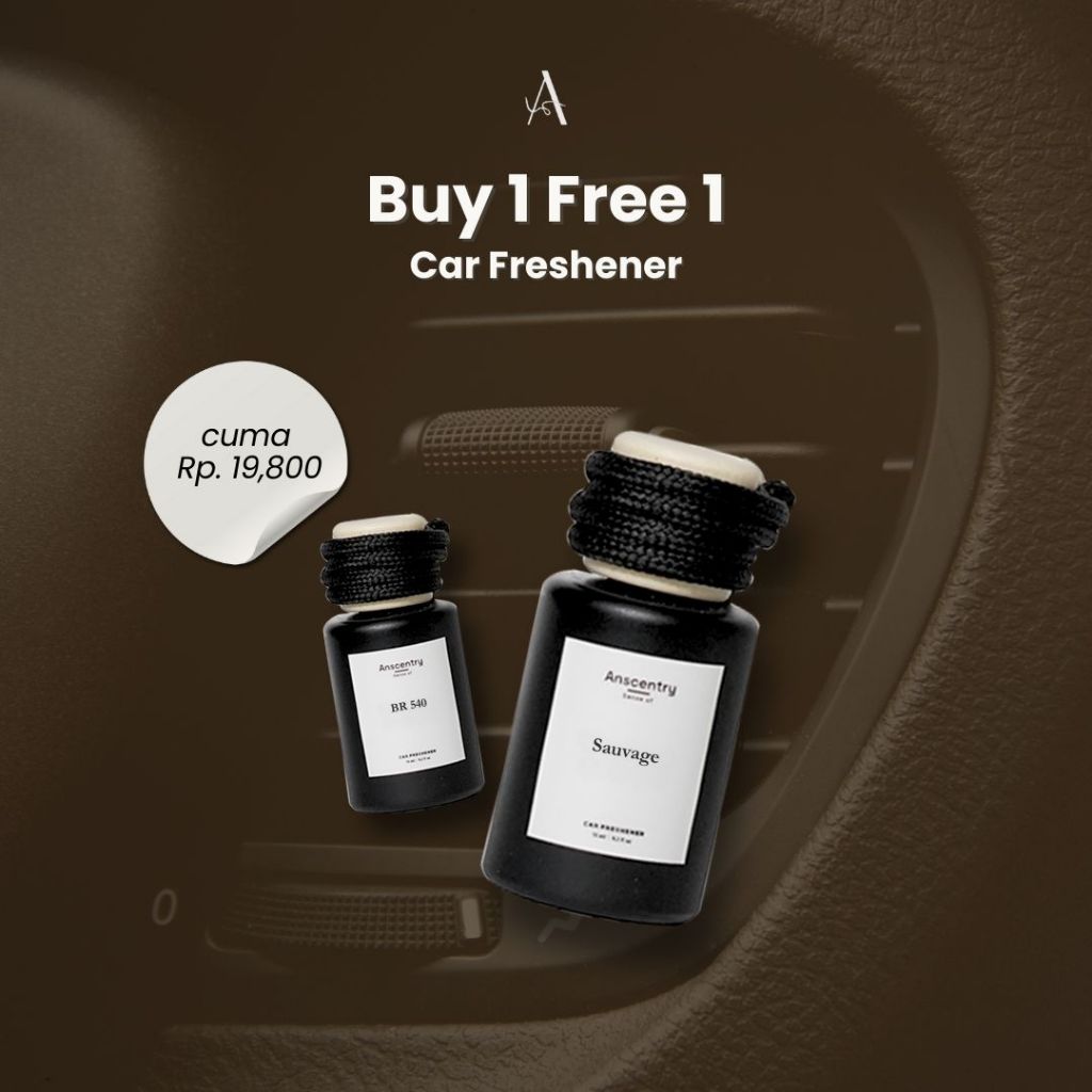 Jual Anscentry - [BUY 1 FREE 1] Pengharum Mobil Gantung 10ml | Anti ...