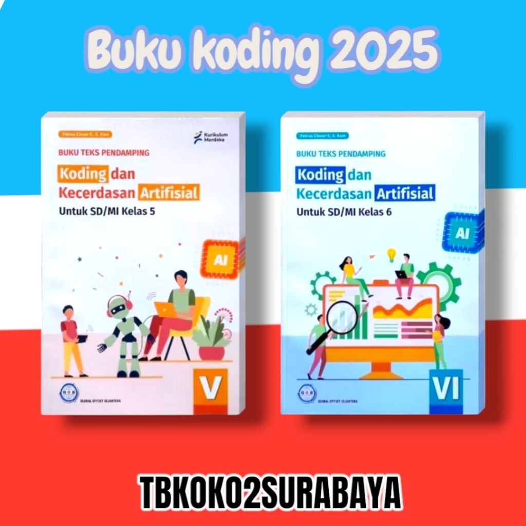 Jual BUKU KODING DAN KECERDASAN ARTIFISIAL SD KELAS 5 DAN 6 GOS | Shopee Indonesia