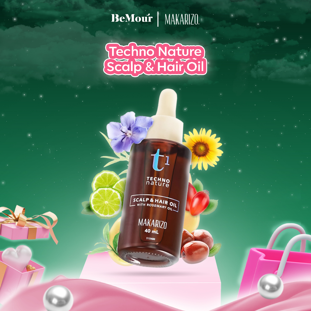 Jual MAKARIZO - T1 TECHNO NATURE SCALP & HAIR OIL ( 40 ml ) - Minyak ...
