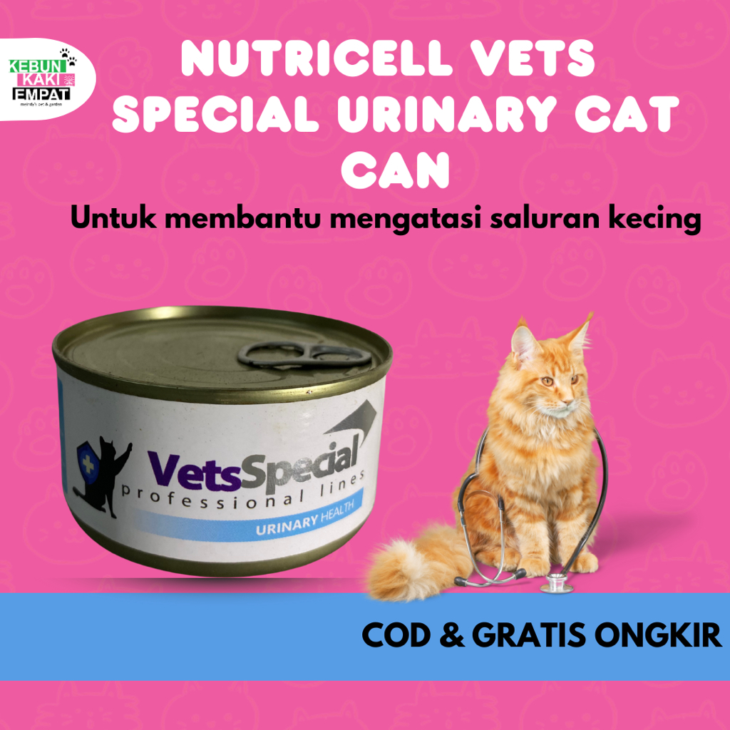 Jual Nutricell Vet Special Urinary 185gr – Makanan Basah Kucing ...