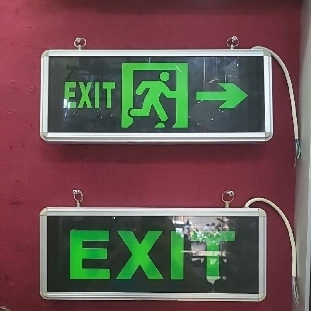 Jual Lampu EXIT LED Emergency Pintu Keluar Darurat Fire Exit Light ...