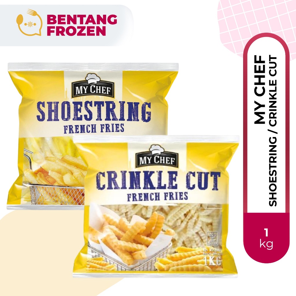Jual My Chef Kentang Shoestring - Crinkle Cut 1Kg / Kentang Goreng Frozen / French Fries ...
