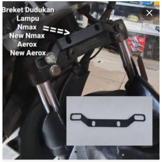 Jual Bracket / Breket Lampu Dishock Depan Nmax Old/New Aerox Old/New ...