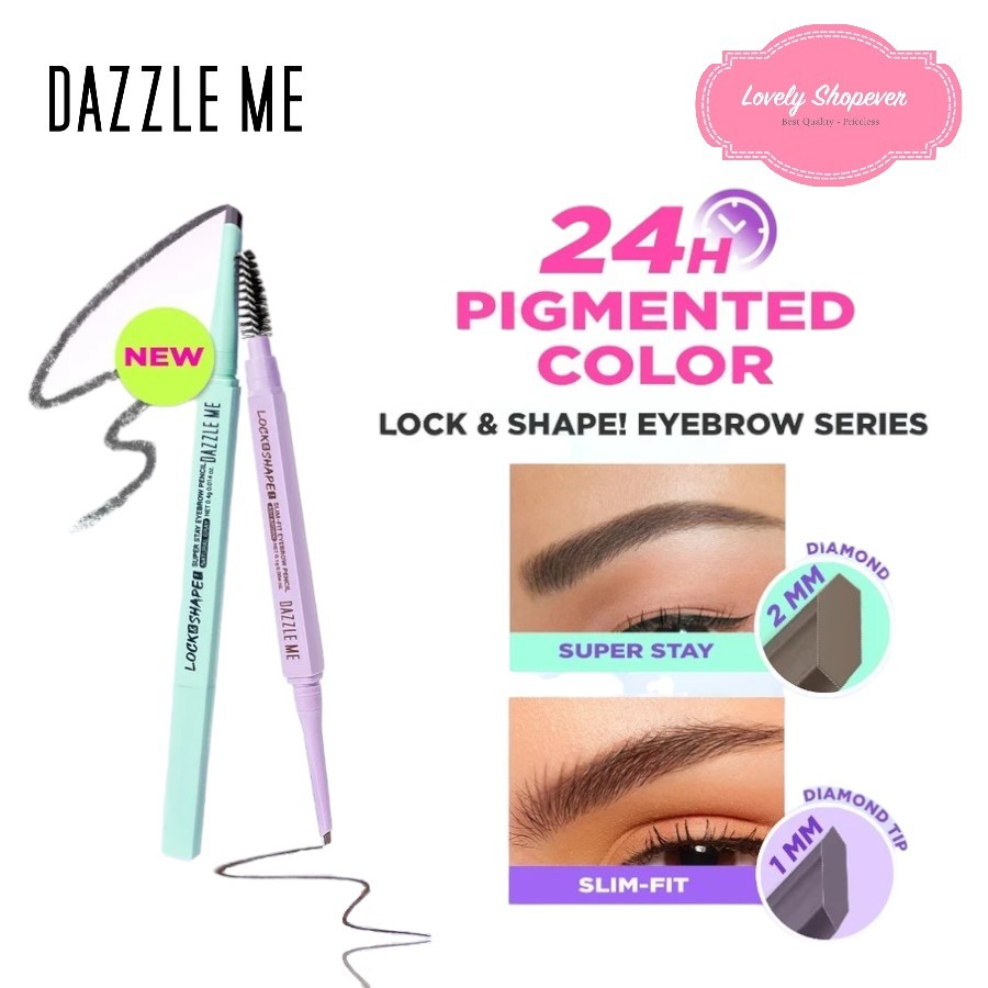 Jual [NEW LAUNCH] DAZZLE ME - Lock & Shape! Eyebrow Pencil Series ...