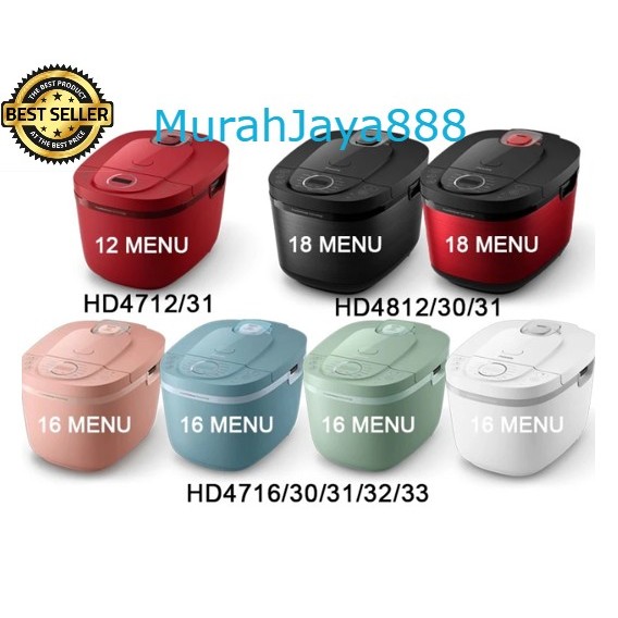 Jual PHILIPS RICE COOKER HD4712 HD4716 HD4812 DIGITAL 1.8L PENANAK NASI ...