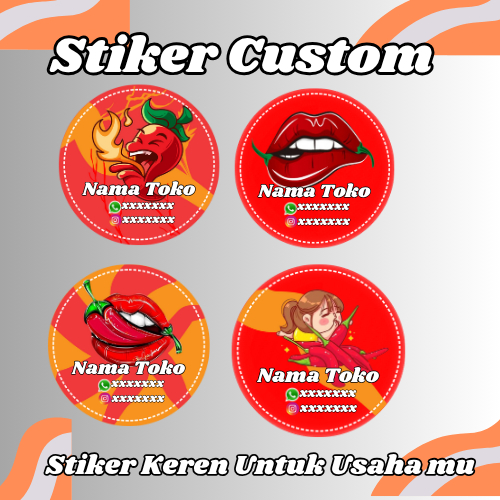 Jual STICKER LABEL PALING MURAH\STIKER COSTUME\STIKER LUCU\STIKER ...
