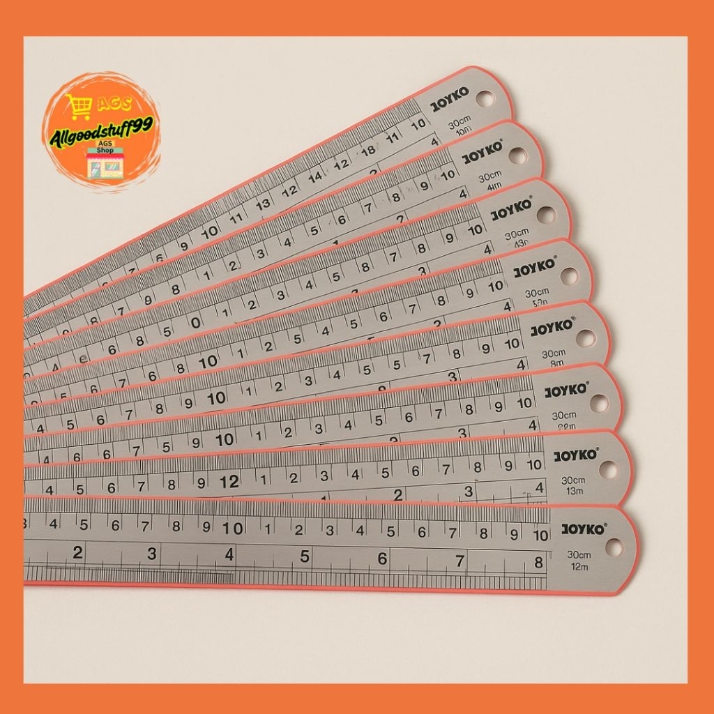 Jual Penggaris Besi Joyko 30 Cm Stainless Steel Ruler | Shopee Indonesia