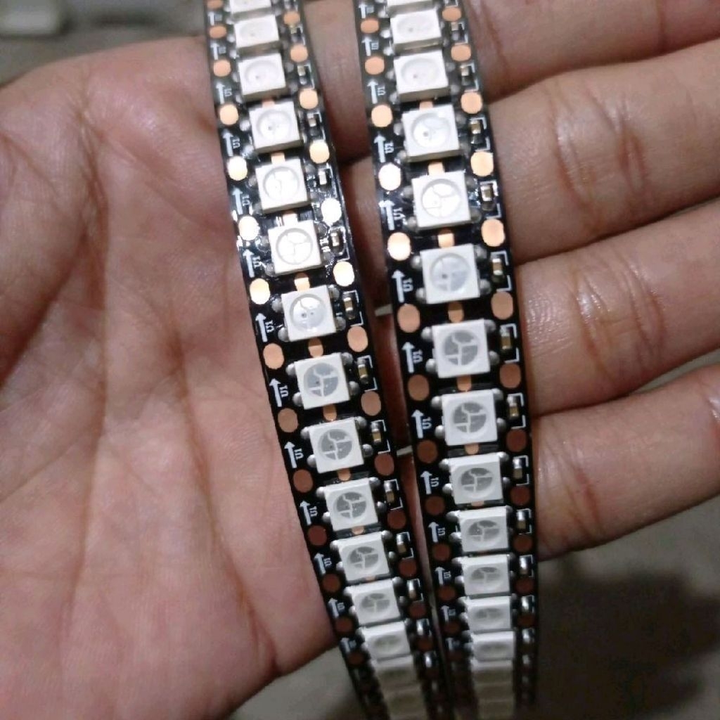 Jual Lampu LED Strip WS2812B lebar 12mm 144LED/m Tegangan 5Volt Jual ...