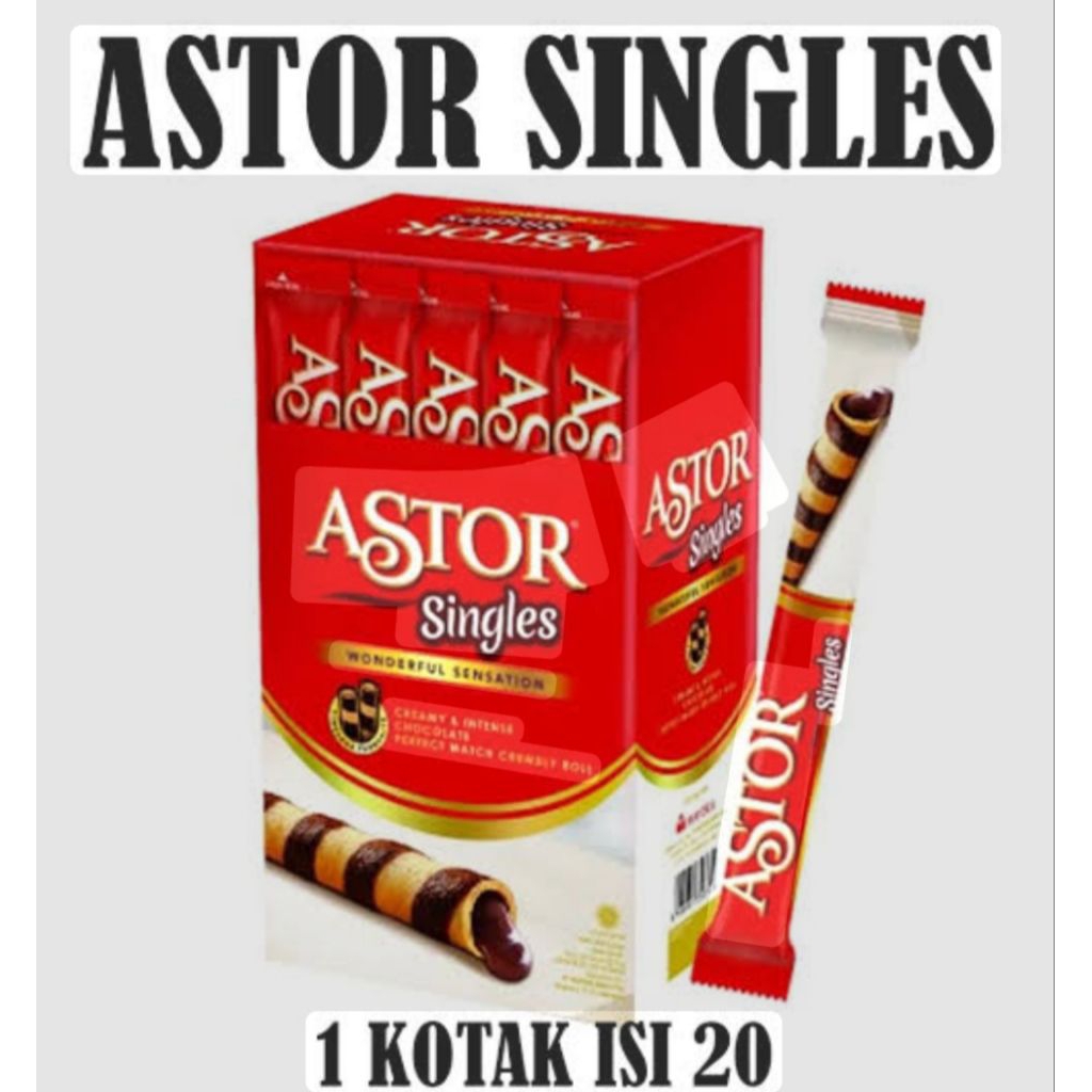Jual ( per box) astor singel chocolate 1 box isi 20 pcs x 12,5 gram ...