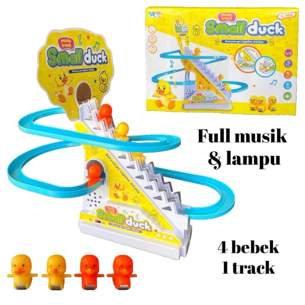 Jual 1067 mainan anak track tangga small duck bebek kuning/mainan ...