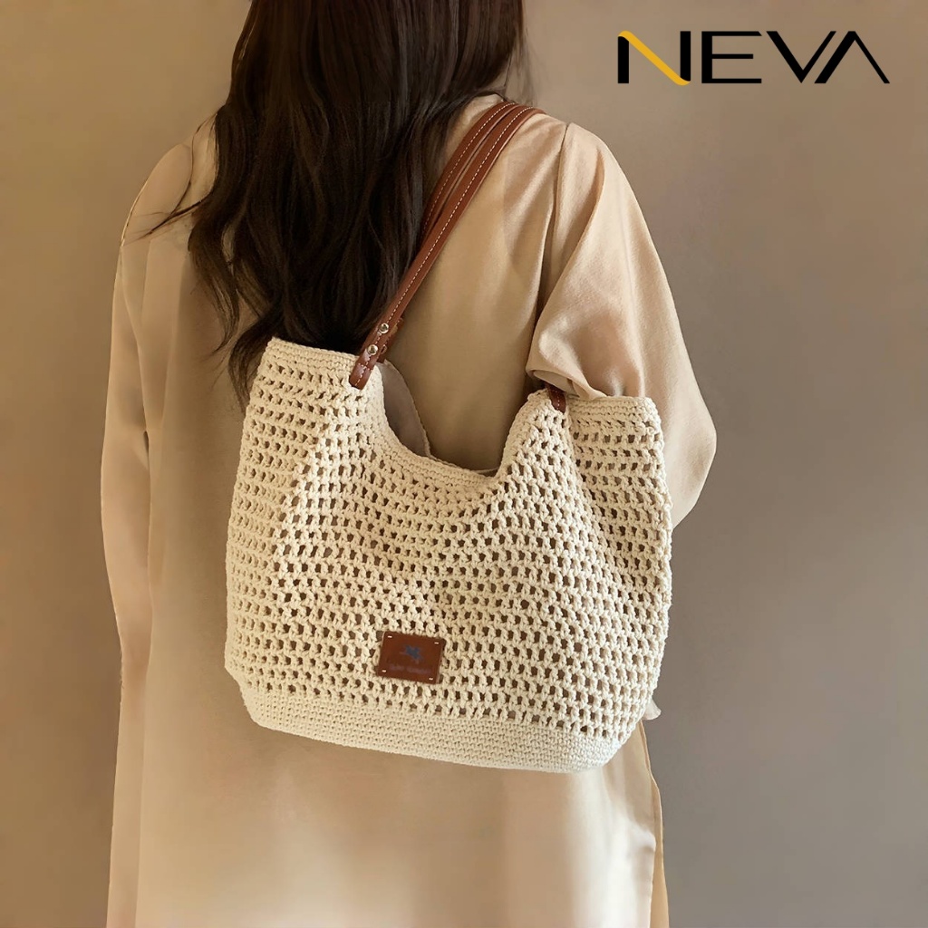 Jual Tas wanita terbaru totebag Tas Anyaman Rumput Tas Tote Hobo Bag ...