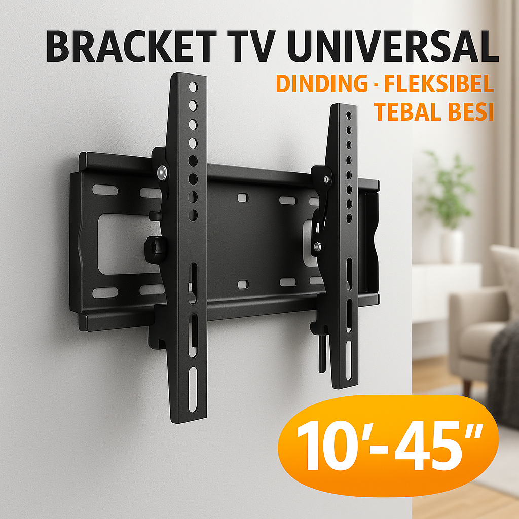 Jual BRACKET TV MONITOR 32 INCH LED 10 24 42 INCH DINDING FLEKSIBEL ...