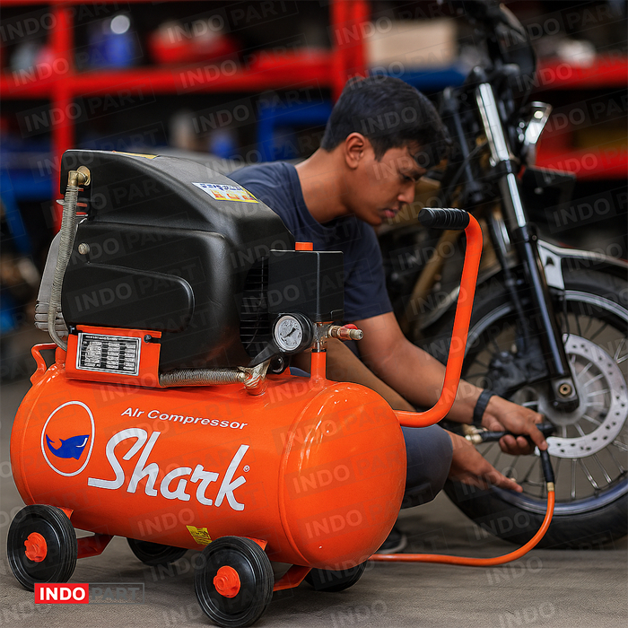 Jual Kompresor Portable SHARK MZ 07-25 (3/4 HP) Tangki 25 Liter ...