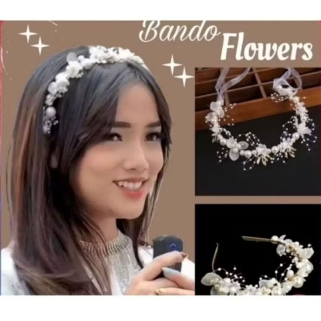 Jual BANDO BUNGA MUTIARA/HEADPIECE KOREA/BANDO BUNGA BESI | Shopee ...