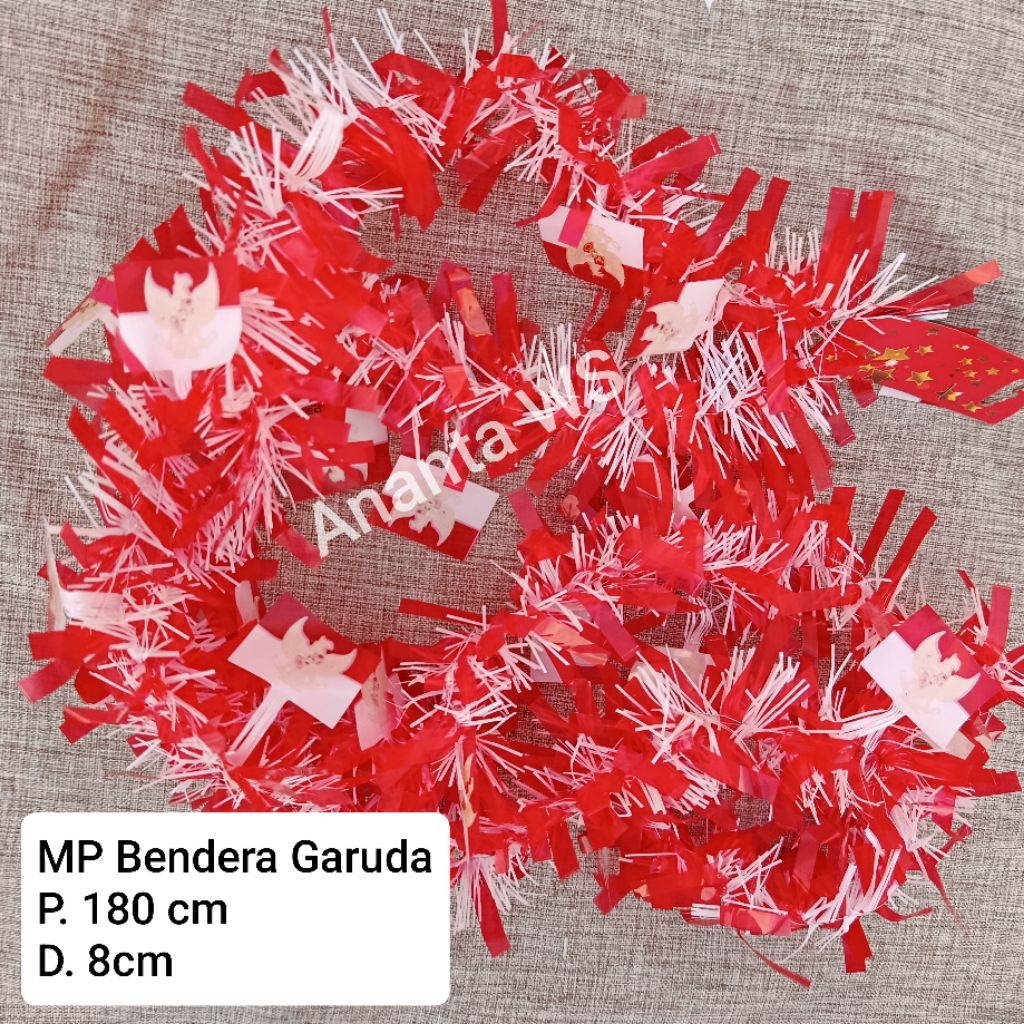 Jual Slinger Merah Putih Panjang 2Meter / 8cm / Slinger 17 Agustus ...