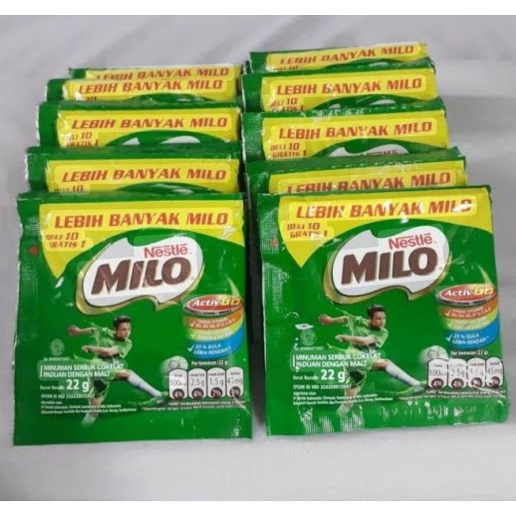 Jual Nestle susu milo bubuk 22 gram Renceng (isi 10 pcs ) | Shopee ...