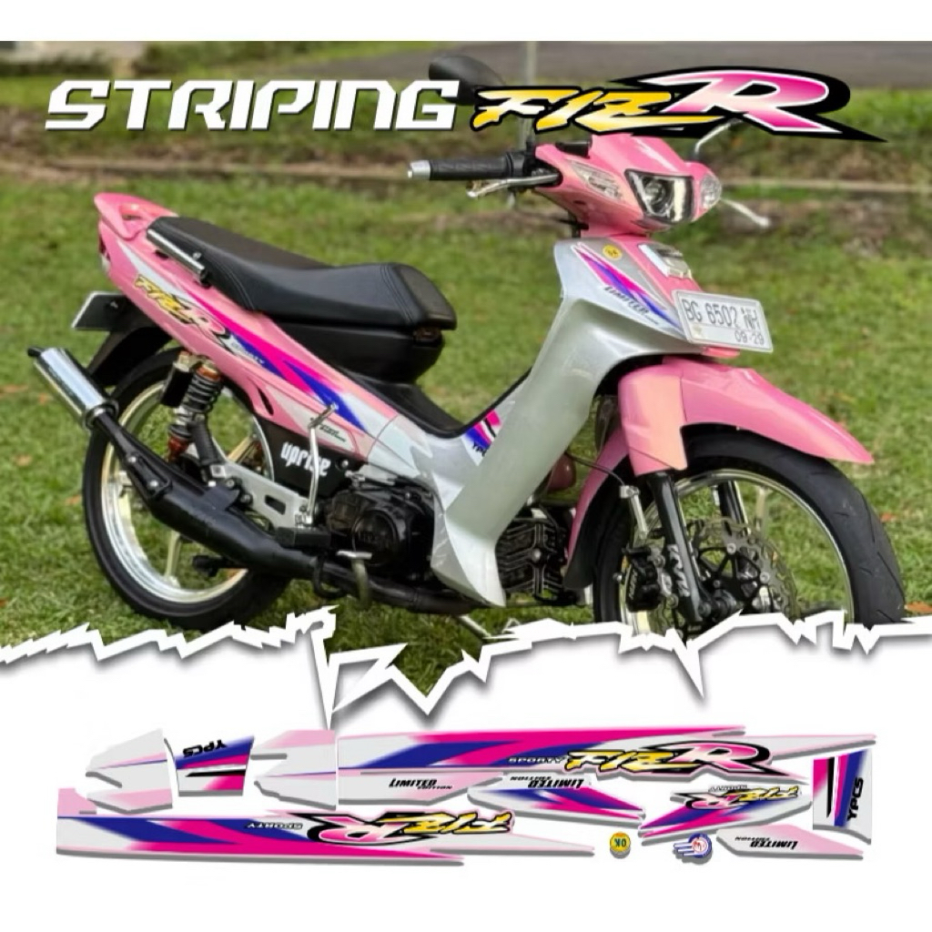 Jual STRIPING STIKER YAMAHA FIZR F1ZR LE LIMITED EDITION PINK SILVER ...