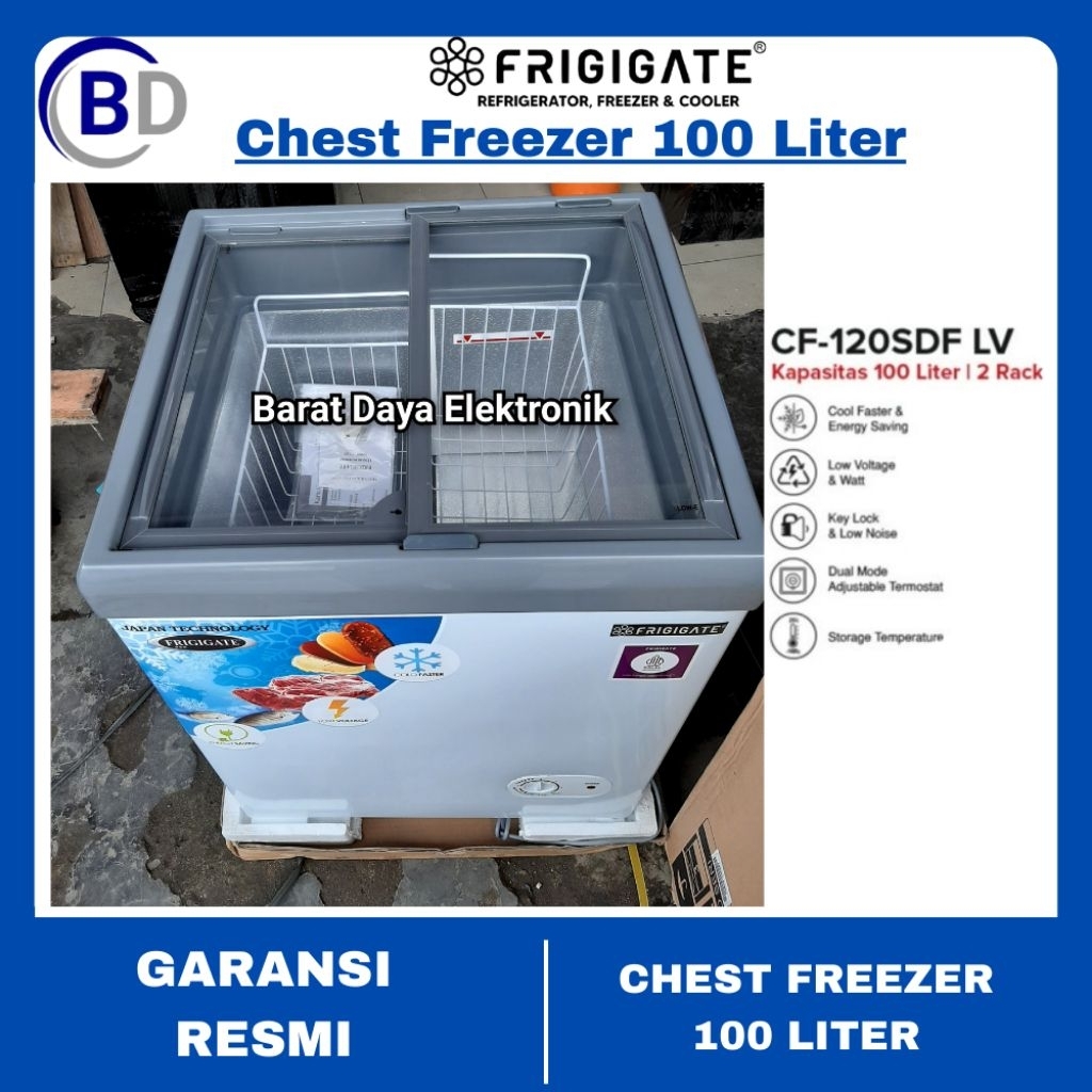 Jual Chest Freezer Frigigate CFR -120SD Chest Freezer Box Freezer Es ...