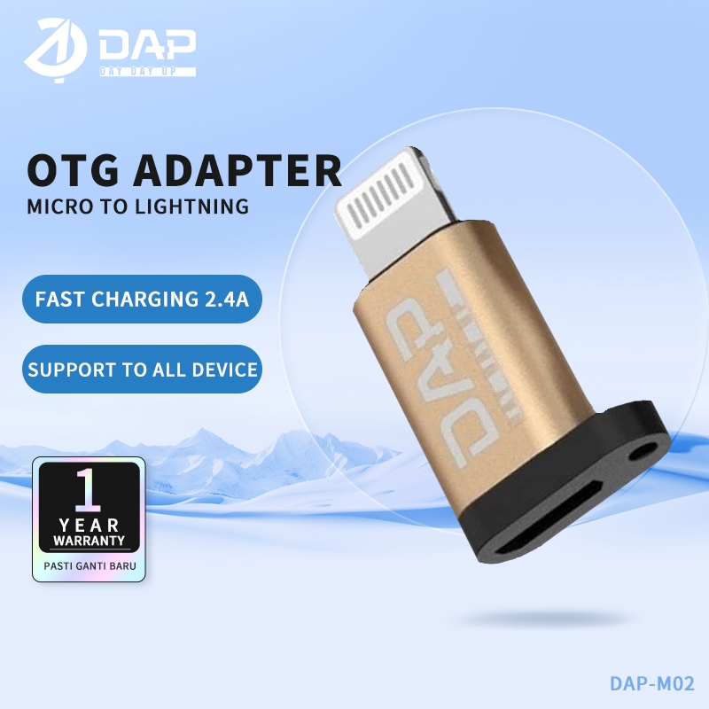 Jual DAP-M02-L OTG Adapter Micro to Lightning Support to All Device ...