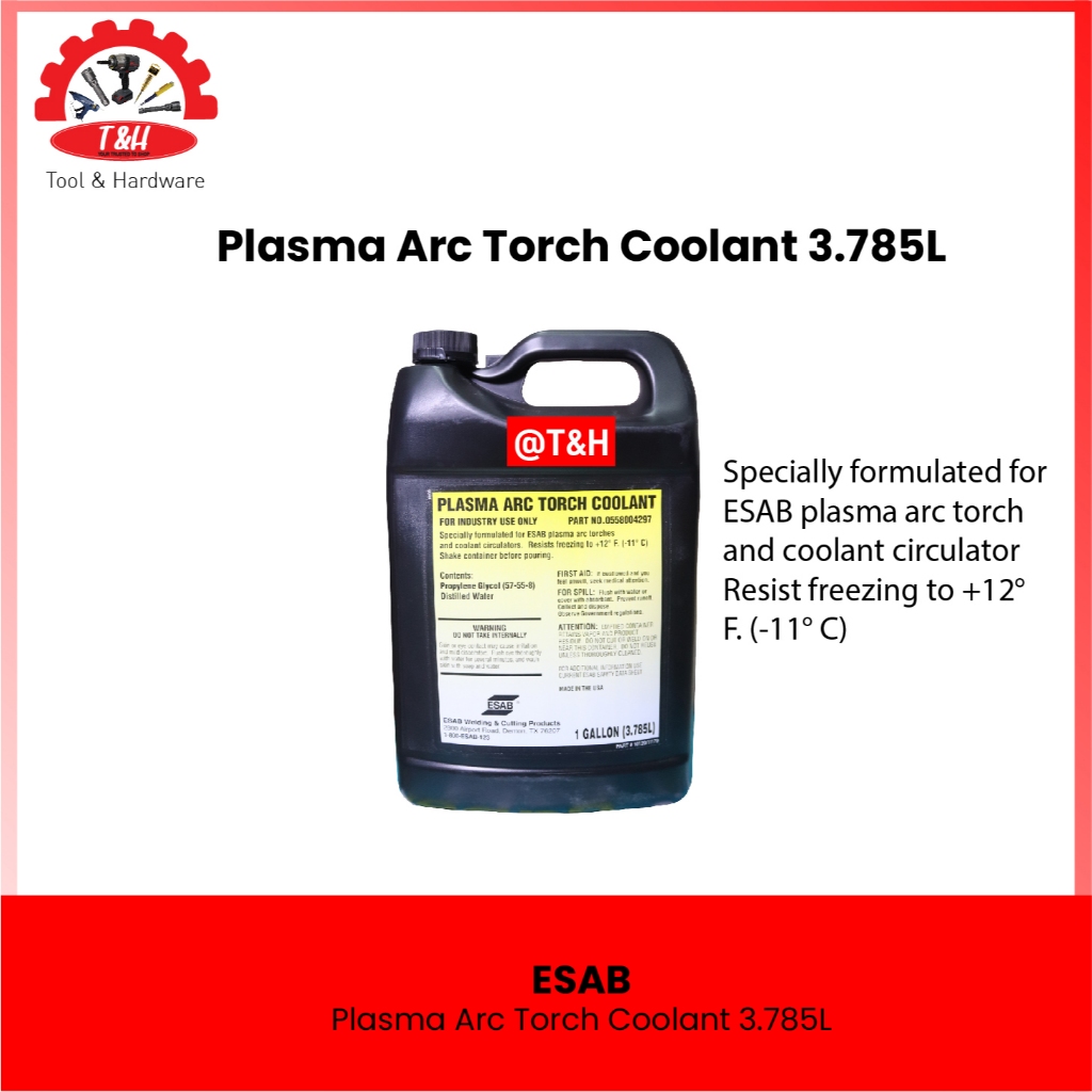 Jual ESAB Plasma Arc Torch Coolant 1 Galon / For Plasma Cutting / 1 ...
