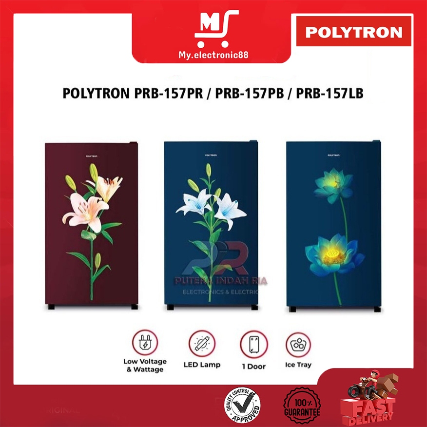 Jual KULKAS POLYTRON 1 PINTU (PRB 157 PR/LB/PB) | Shopee Indonesia