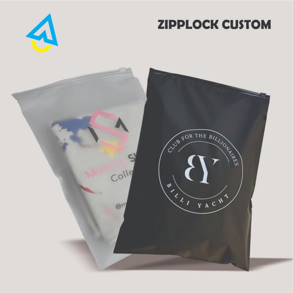 Jual Ziplock Custom Plastik Packing Baju ( Paket 50Pcs ) Zipper Bag ...