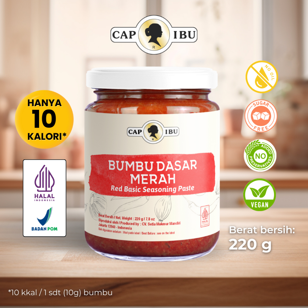 Jual CAP IBU Bumbu Dasar Merah 220gr | Shopee Indonesia