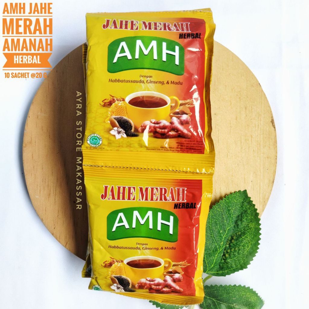 Jual AMH Jahe Merah Amanah Herbal Kemasan 10 Sachet 20 g | Shopee Indonesia