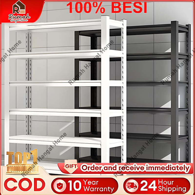 Jual Rak Besi 100% 3/4/5/6 Susun Serbaguna - Berbagai Ukuran Rak Gudang ...