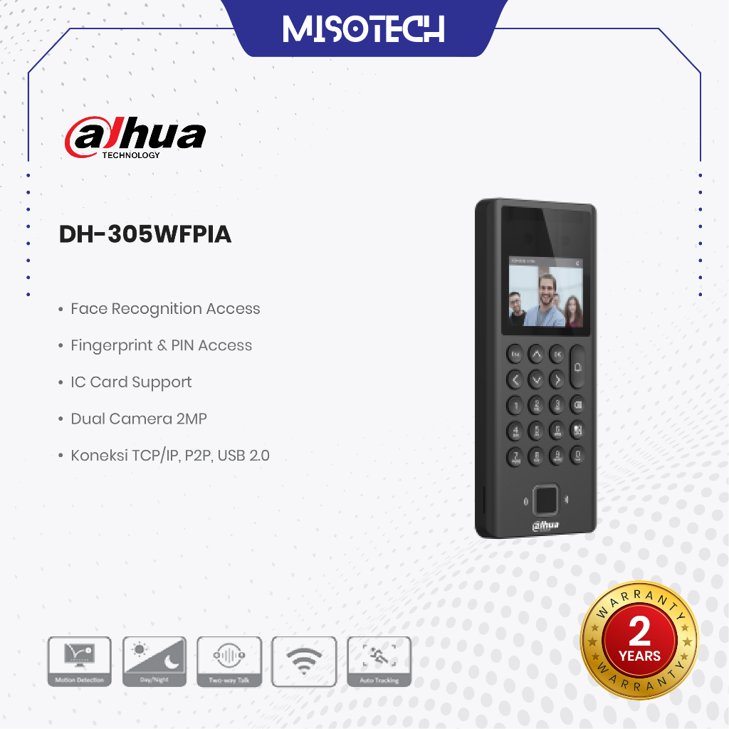 Jual Dahua DH-305WFPIA Face Recognition Access Control Single Door ...