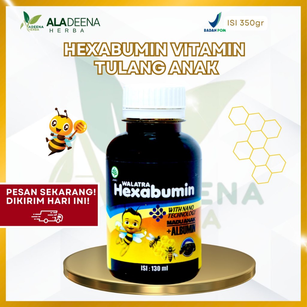 Jual HEXABUMIN Vitamin Asli 100% Original 130ml Untuk Kesehatan Tulang ...