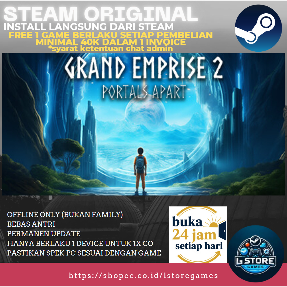 Jual Grand Emprise 2: Portals Apart Offline Game PC Original | Shopee ...