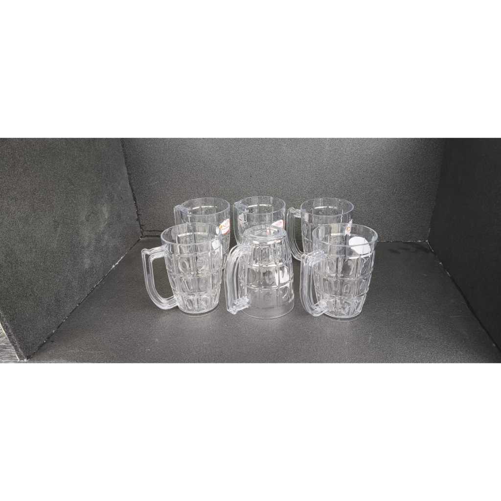 Jual SJ - [ Paket 6 Pcs Gelas ] Gelas Cristal Akrilik Anti Pecah ...
