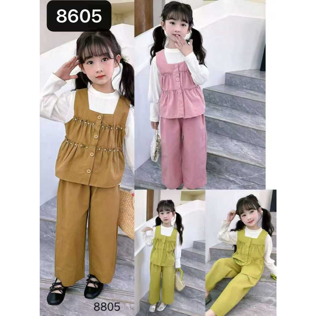 Jual Clei kids 8605 Setelan 3in1 Celana Panjang Rompi Vest Lengan ...