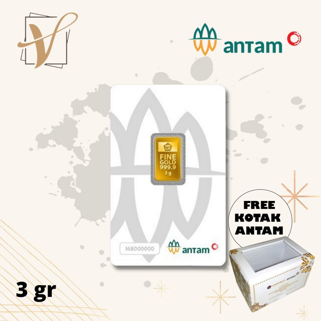 Jual PROMO Logam Mulia Antam Press ( LM ) 3GR 3 GRAM (FREE KOTAK ANTAM ...