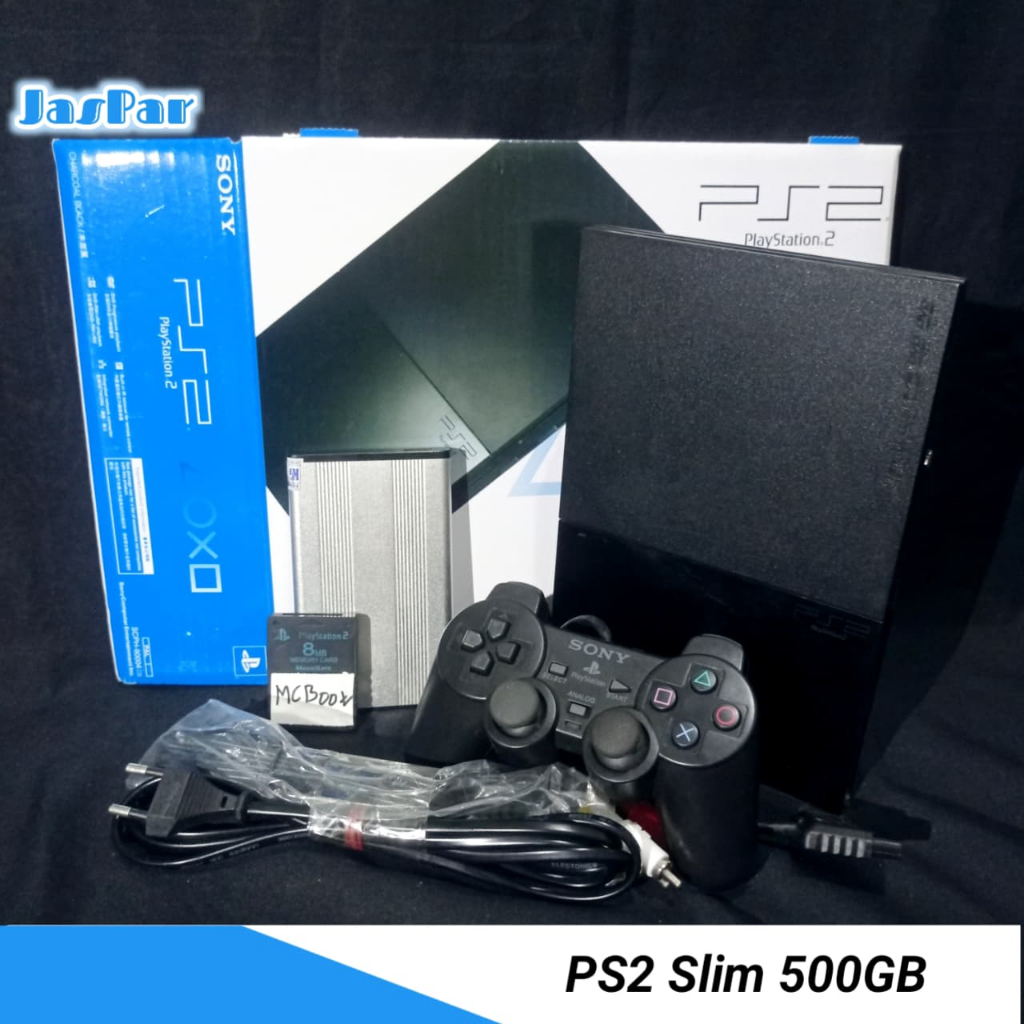 Jual PS2 Slim Seri 7 / 9 HDD 500GB Matrix / MCBoot Funtuna Game PS2 ...