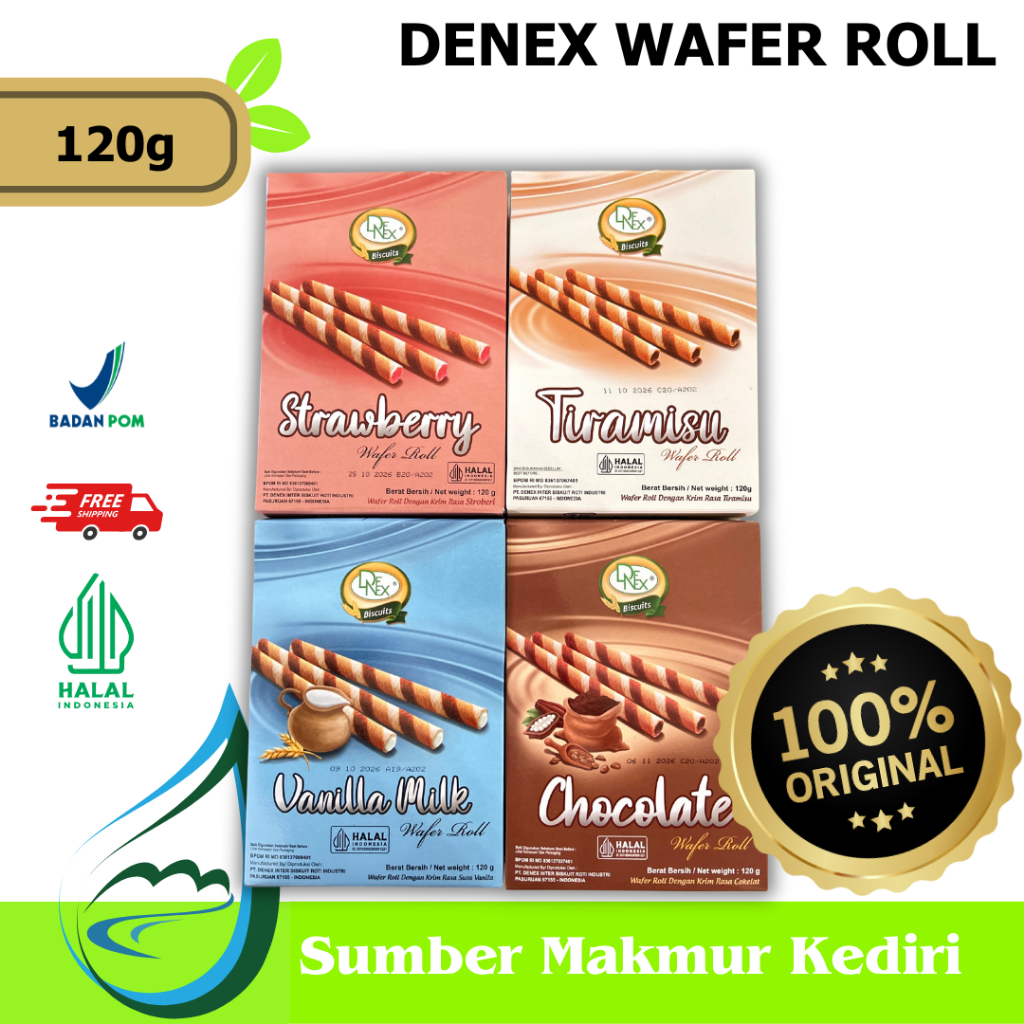 Jual Denex Wafer Roll 120g - Perfect For Hajatan Hampers - Expires 2026 ...