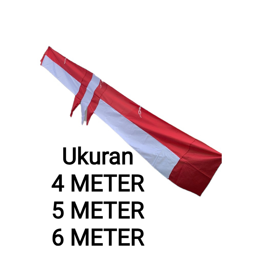 Jual Bendera Umbul Umbul Merah Putih Kain Halus || Ukuran 4 meter , 5 meter , 6 meter | Shopee ...